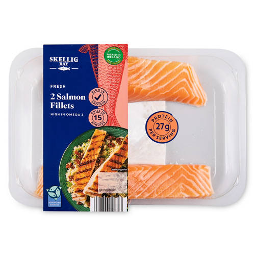 Fresh Salmon Fillets 2 Pack | ALDI IE